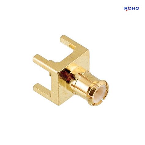 Mcx Plug Male Straight Connector Solder Attachment Thru Hole For Pcb