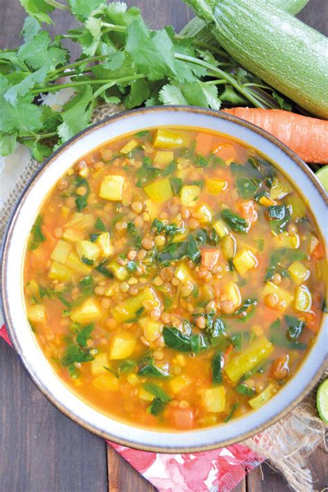 Sopa De Lentejas Con Verduras Pizca De Sabor