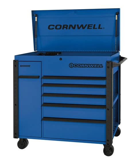Ctbf496kb 49 6 Drawer Xl Power Cart Corporate Blue