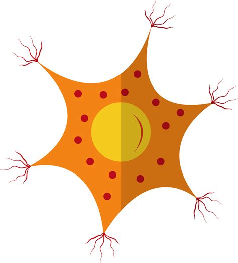 Flat Style Neuron In Orange Color 24930935 Vector Art At Vecteezy
