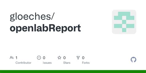 GitHub Gloeches OpenlabReport