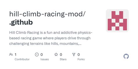 Github Hill Climb Racing Mod Github Hill Climb Racing Is A Fun And