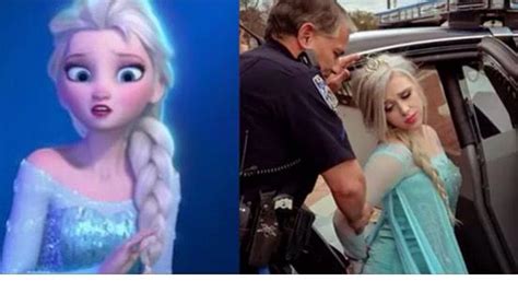 Elsa Arrested Disney Characters Elsa Disney Princess