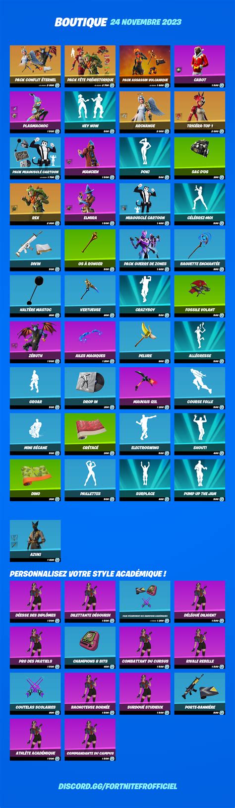 Boutique Fortnite Du 24 Novembre 2023 Quels Sont Les Skins En