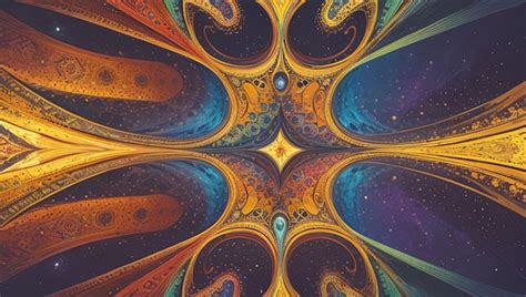 Premium Ai Image Colorful Fractal Geometry For Desktop Wallpaper