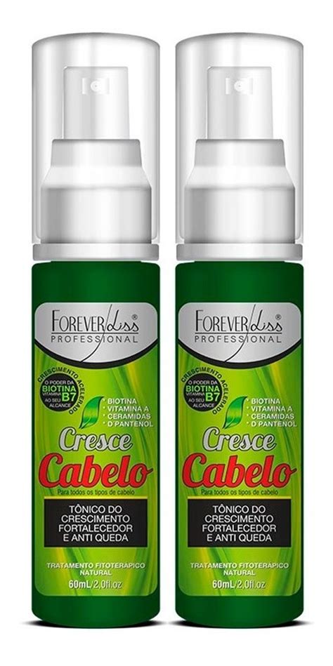 Forever Liss Cresce Cabelo 2 Tonicos Anti Queda 60ml R 52 99 Em