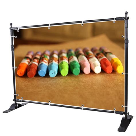 Step And Repeat X Banner Stand Adjustable Telescopic Trade Show