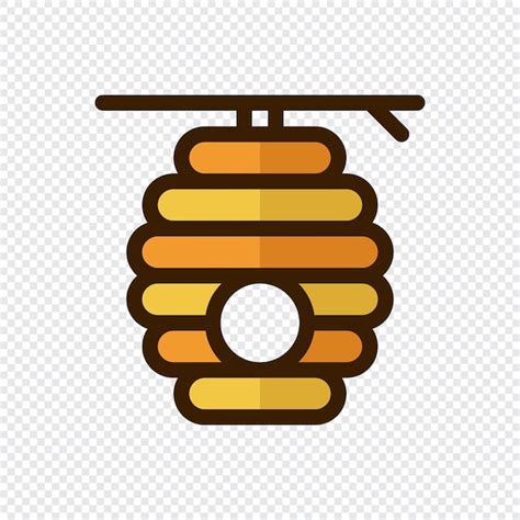Bienenstock Vektor Symbol Kreatives Geometrisches Bienenstock Logo