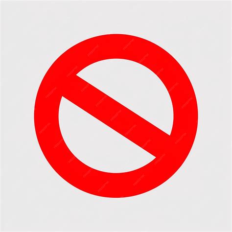 Premium Vector A Circular Symbol With A Diagonal Line Crossing It