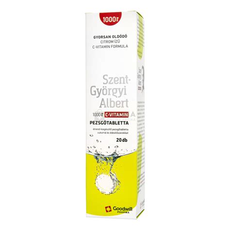 Szent Györgyi Albert C vitamin 1000 mg pezsgőtabletta 20 db