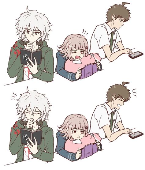 Nanami Chiaki Komaeda Nagito And Hinata Hajime Danganronpa And 1
