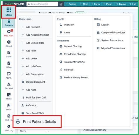 Print Workflow For Various Records Carestack