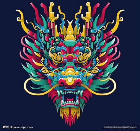 赛博朋克科技龙插画设计图卡通设计广告设计设计图库昵图网 赛博朋克科技龙插画设计图卡通设计广告设计设计图库昵图网