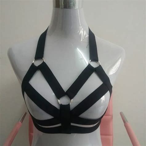 New Fashion Pastel Goth Harajuku O Ring Strap Women Elastic Garter Belt