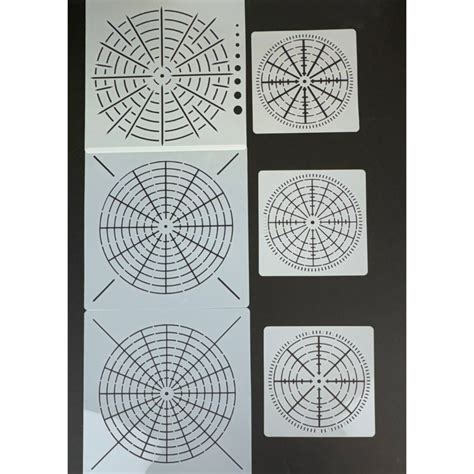 Large Stencil Set Of 6 Highlight Crafts