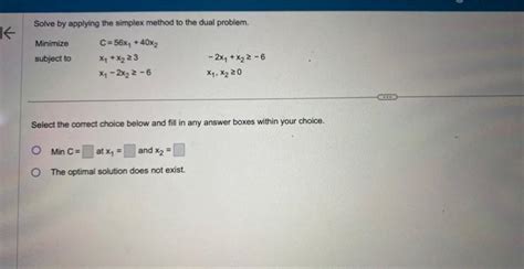 Solved Solve The Linear Programming Problem Minimize And Chegg