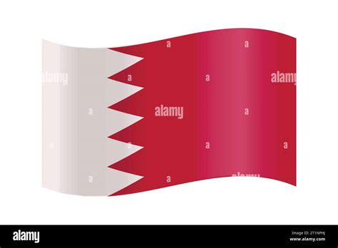 Bahrain National Flag In Vector Stock Vector Image Art Alamy
