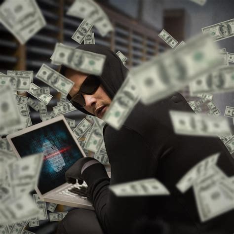 Premium Photo Composite Image Of Hacker Using Laptop To Steal Identity