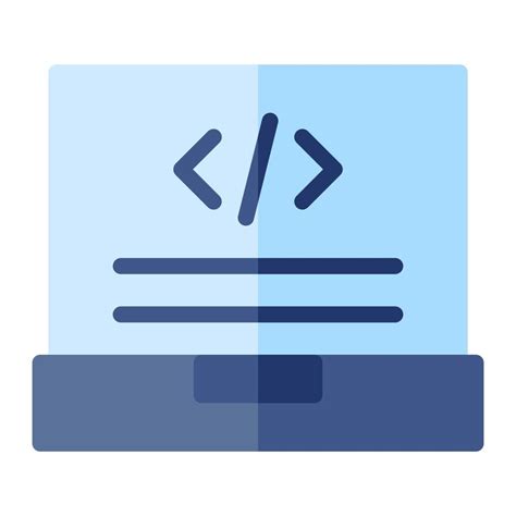 Aislado Programación En Plano Icono En Blanco Antecedentes