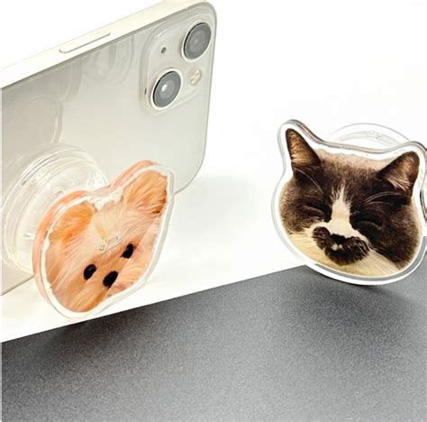 아크릴톡🐶강아지그립톡 고양이 스마트톡 포토톡 아이디어스