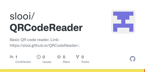 Github Slooi Qrcodereader Basic Qr Code Reader Link Https Slooi
