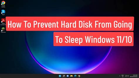 How To Prevent Hard Disk From Going To Sleep Windows 1110 Youtube