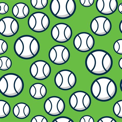 Baseball Seamless Pattern Vector Art At Vecteezy