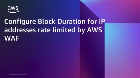Kalpita Bose On Linkedin How To Configure Block Duration For Ip Addresses Rate Limited By Aws