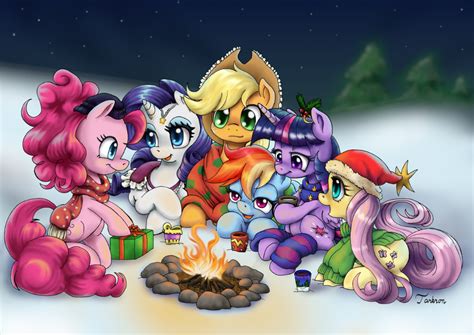 2226015 Safe Artisttarkron Applejack Fluttershy Pinkie Pie Rainbow Dash Rarity