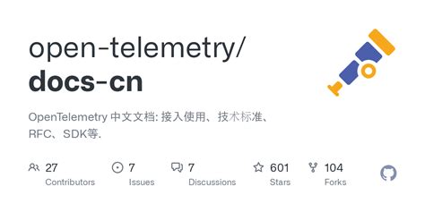 Github Open Telemetrydocs Cn Opentelemetry 中文文档 接入使用、技术标准、rfc、sdk等