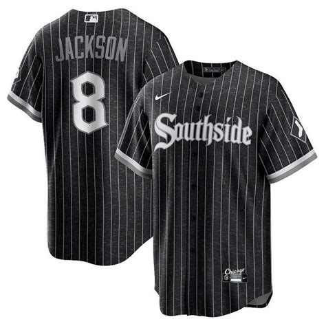 Mens Nike Bo Jackson Black Chicago White Sox City Connect Replica