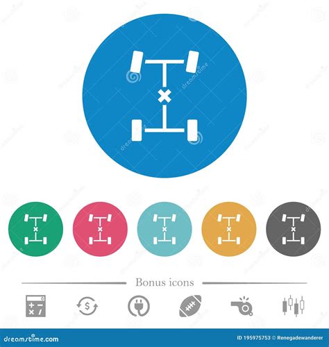 Central Differential Lock Simple Icons Cartoon Vector 198345593