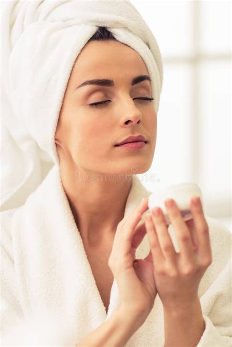 Beautiful Girl In Bathroom Stock Image Image Of Date 70800539