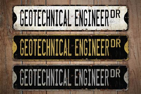Geotechnical Engineer Geotechnical Engineer Sign Geotechnical Engineer Decor Vintage Style
