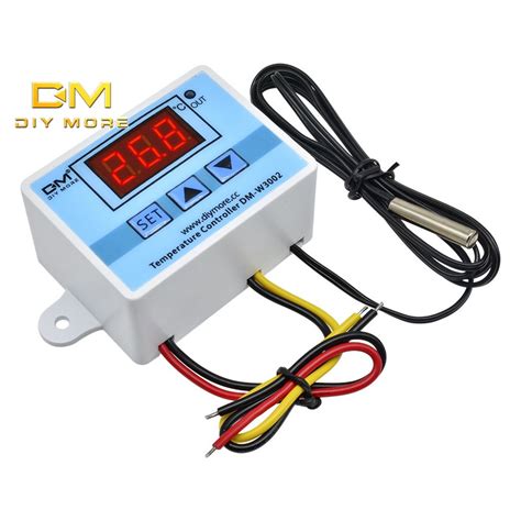 Diymore Xh W3002 Dc 12v 24v Ac 110 220v ดิจิทัล Led ตัวควบคุมอุณหภูมิ