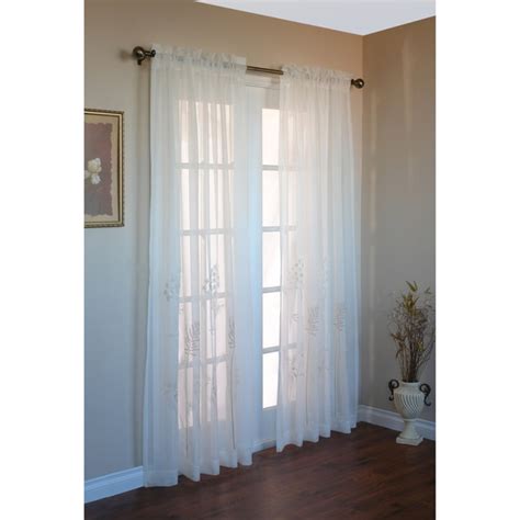 Hydrangea Sheer 84 Inch Curtain Panel Pair Free Shipping Today