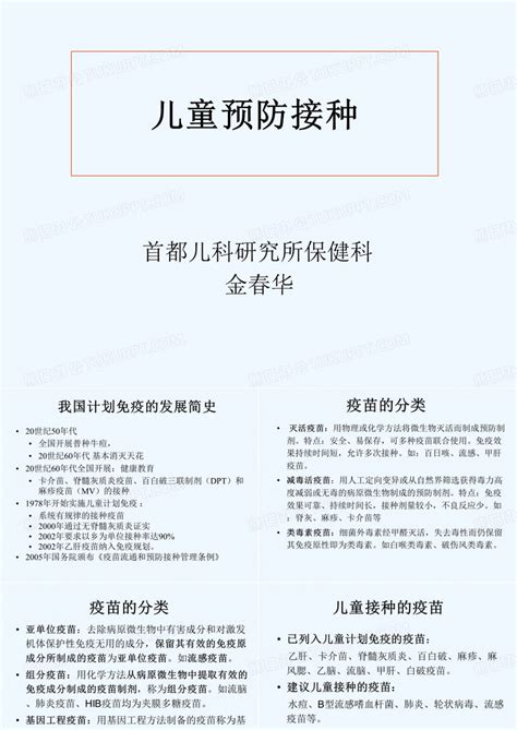 儿童预防接种ppt模板下载编号ldkdykvg熊猫办公