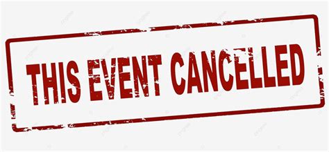 This Event Cancelled Concept Incident Happening Vector Concept