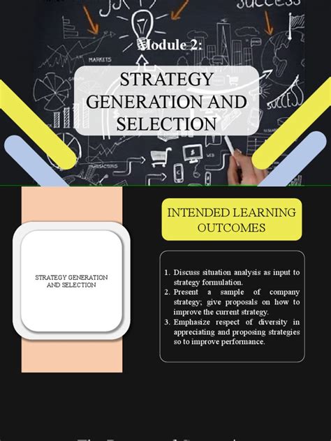 Module 2 Strategy Generation And Selection Pdf
