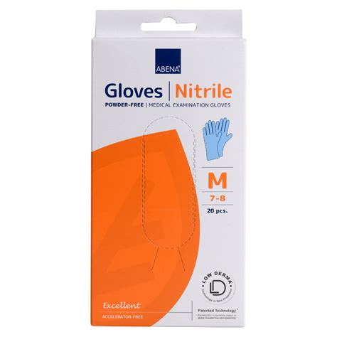 Nitrile Gloves Medium 10 Pairs Abena Online Uk