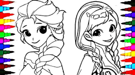 Anna Coloring Pages Coloring Pages Disney Frozen Cartoon Elsa And Anna