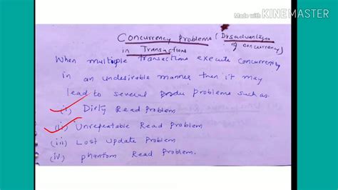 unrepeatable read problem lecture140 dbms youtube