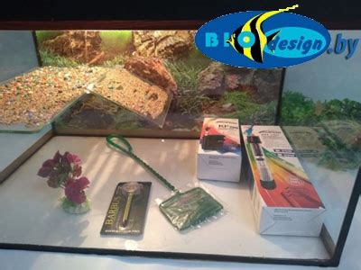 Аква-террариум 40 л прямоугольный для черепах цвет ВЕНГЕ (в комплекте с ...