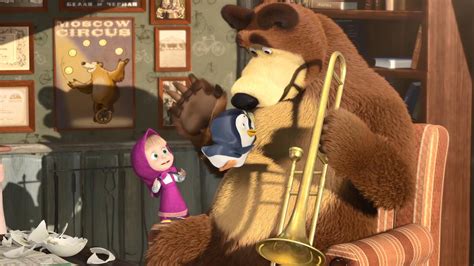 پرورش کودک دوزبانه و دانلود کارتون انگلیسی و زبان اصلی نی نی کارتون ماشا و خرسه Masha And