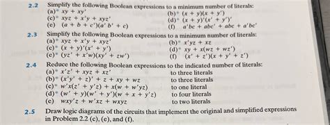 Solved Solve For 25 ﻿draw Logic Diagrams Of The Circuits