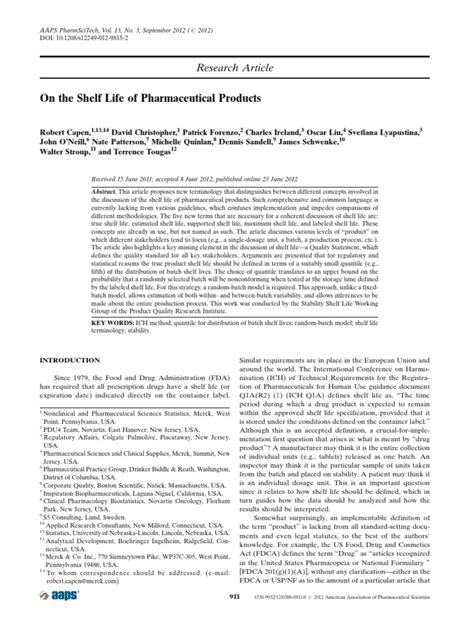 shelf life pdf pdf shelf life statistics