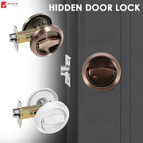 Round Recessed Door Lock Stainless Steel Round Recessed Door Lock