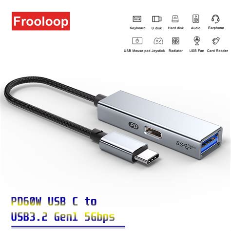 Pd 60w Usb C To Usb32 Gen1 Otg Adapter Tablet Pc External Keyboard