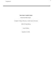 Naive Bayes Classifier docx Assignment Naïve Bayes Classifier Model Muhammad Bilal Amjad