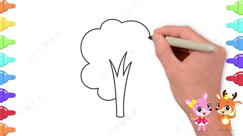 小树的画简笔画第9页大山谷图库